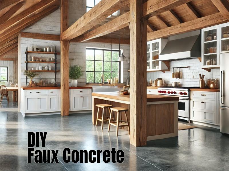 How to Create a Faux Concrete Floor Finish: Step-by-Step Guide