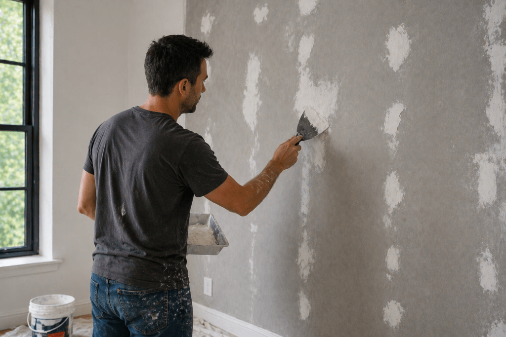 Faux Concrete Wall Prep That Actually Works